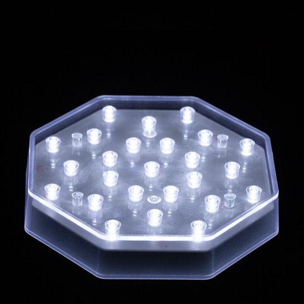 White LED Octagon Light Base – IntelliFlame
